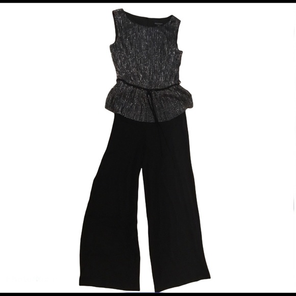 connected apparel | Pants & Jumpsuits | New Connected Black And Silver ...